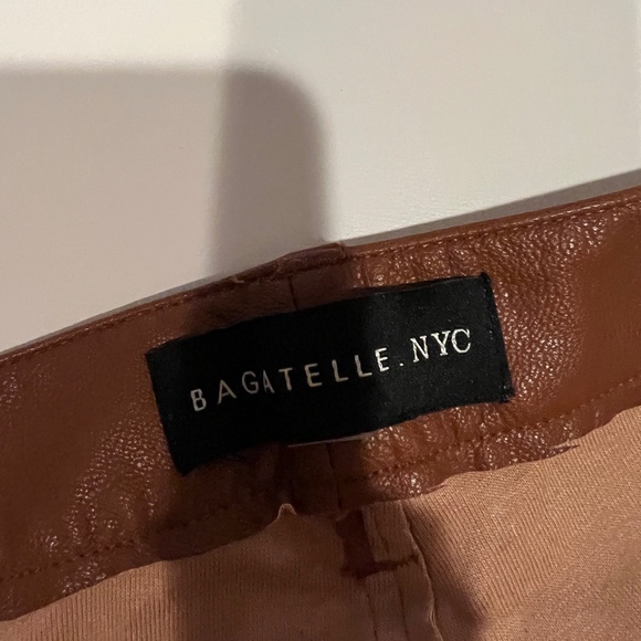 bagatelle | Pants & Jumpsuits | Nwot Bagatelle Tan Faux Leather Pants ...